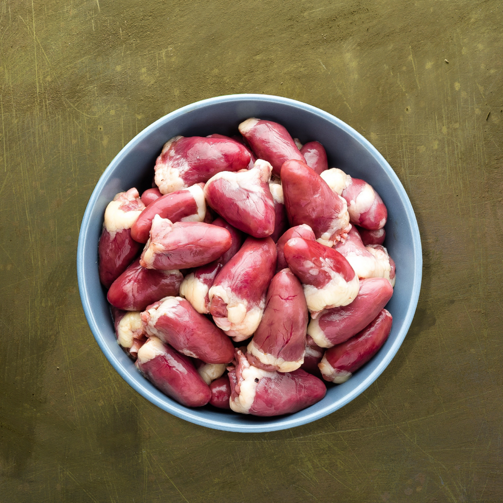 how to cook chicken hearts for dogs